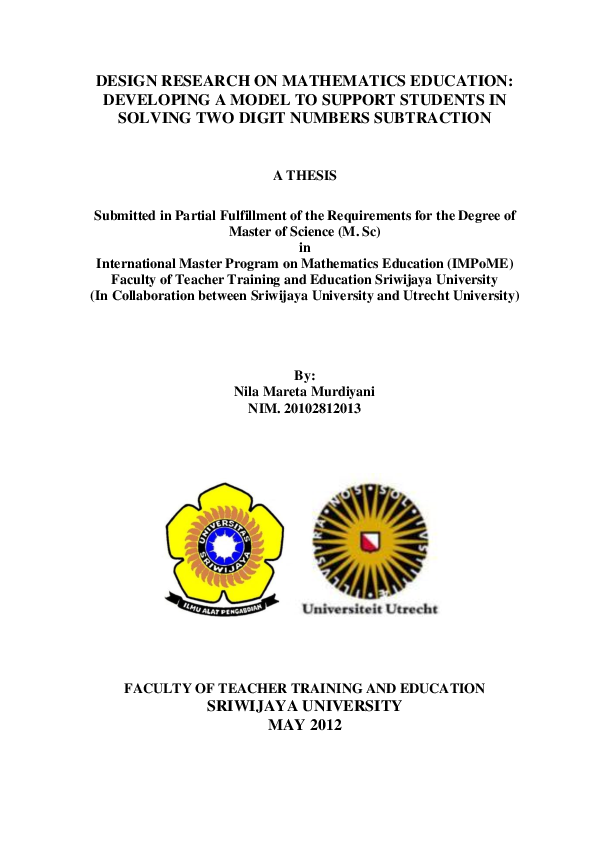 (PDF) Design Research on Mathematics Education: Developing a Model to ...