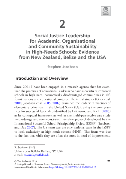 (PDF) Cultures of Social Justice Leadership: an Intercultural Context ...