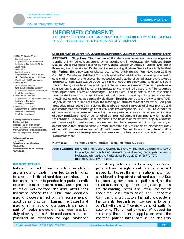 (PDF) Informed Consent