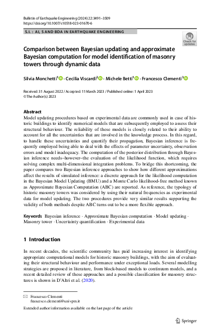 Pdf Comparison Between Bayesian Updating And Approximate Bayesian