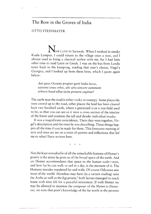 (PDF) The Bow in the Groves of India