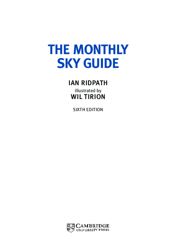 (PDF) The Monthly Sky Guide