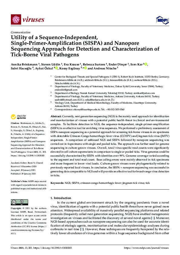 (PDF) Utility of a Sequence-Independent, Single-Primer-Amplification ...
