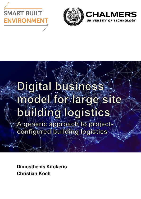 (PDF) Digital business model for large site building logistics – a ...