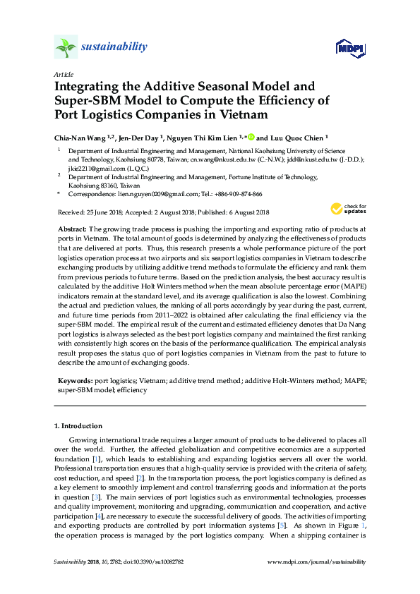 (PDF) Integrating the Additive Seasonal Model and Super-SBM Model to ...