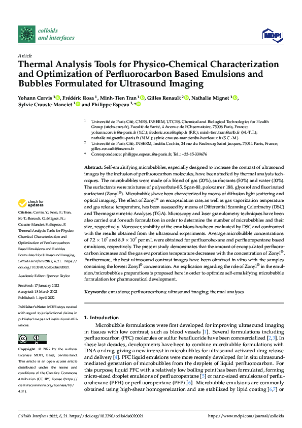 (PDF) Thermal Analysis Tools for Physico-Chemical Characterization and Optimization of ...