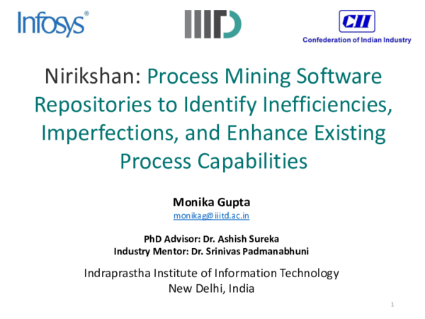 (PDF) Nirikshan: process mining software repositories to identify inefficiencies, imperfections ...
