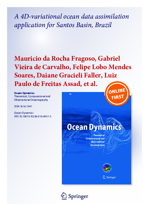 Pdf 4d Var Data Assimilation In Santos Basin