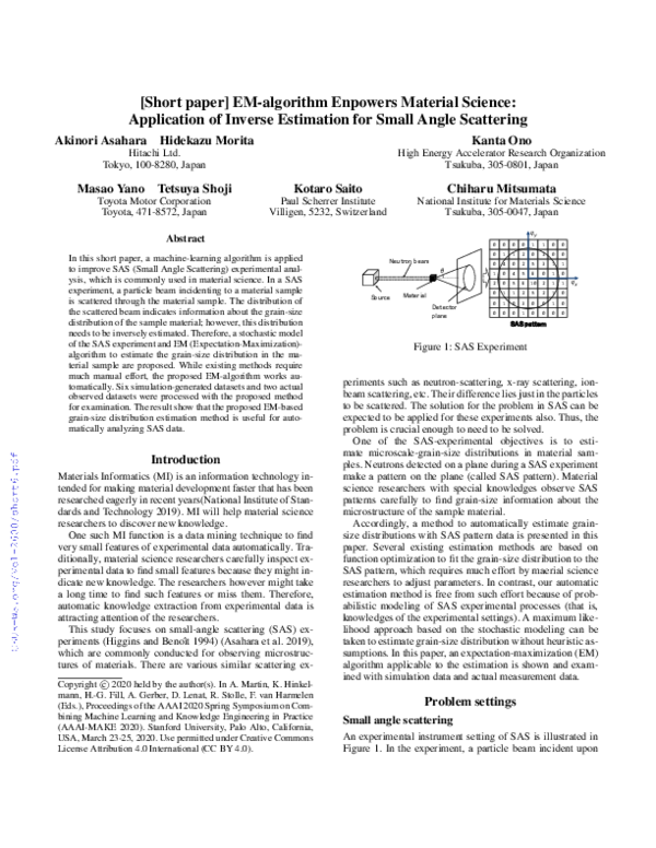 (PDF) [Short paper] EM-algorithm enpowers material science: application of inverse estimation ...