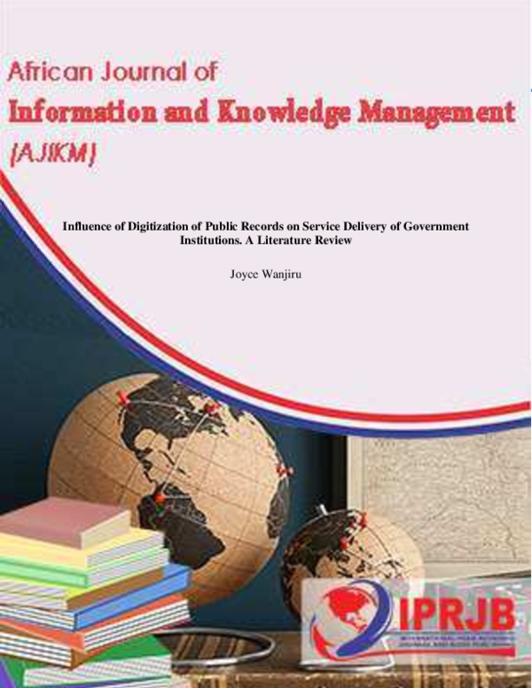 (PDF) Influence of Digitization of Public Records on Service Delivery ...