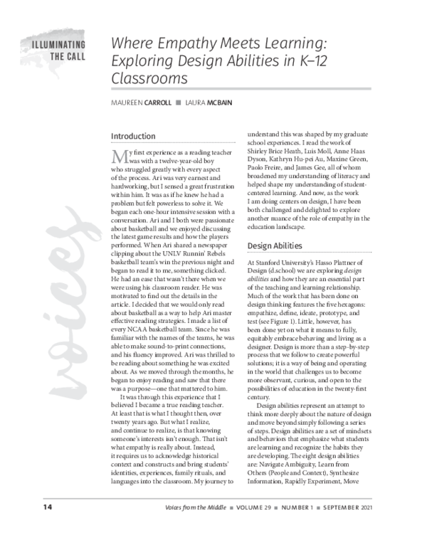 (PDF) Illuminating the Call: Where Empathy Meets Learning: Exploring ...
