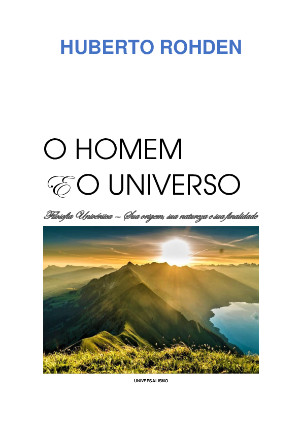 (PDF) Huberto Rohden - O Homem e o Universo
