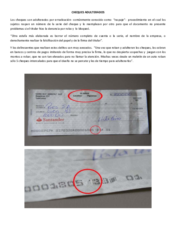 (PDF) CHEQUES ADULTERADOS