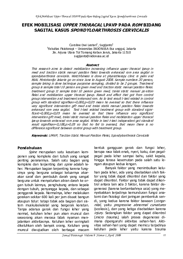 (PDF) Efek Mobilisasi Upper Thoracal LPAVP pada Rom Bidang Sagital ...