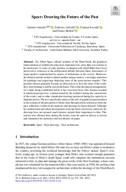 (PDF) Speer: Drawing the Future of the Past