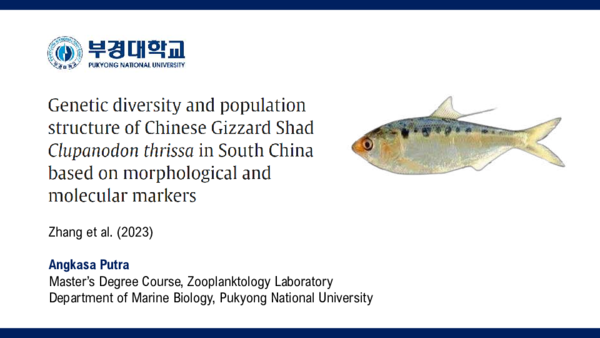 (PDF) PKNU - Systematic Ichthyology (2) : Genetic Diversity and ...