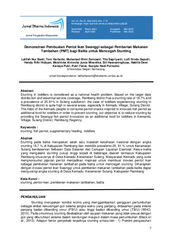 (PDF) Demonstrasi Pembuatan Pentol Ikan Swanggi sebagai Pemberian ...