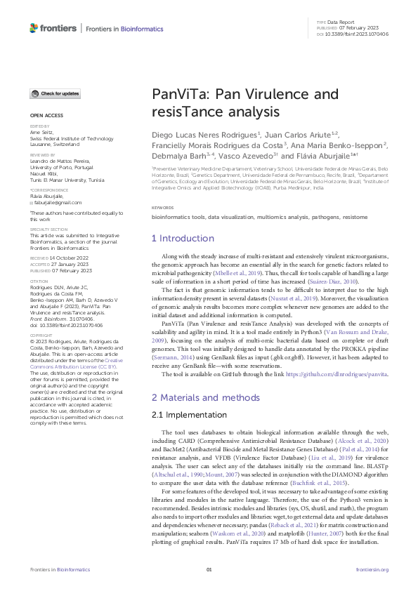 (PDF) PanViTa: Pan Virulence and resisTance analysis