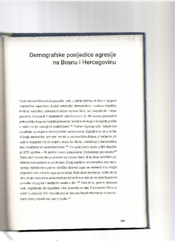 (PDF) Demografske posljedice agresije na Bosnu i Hercegovinu