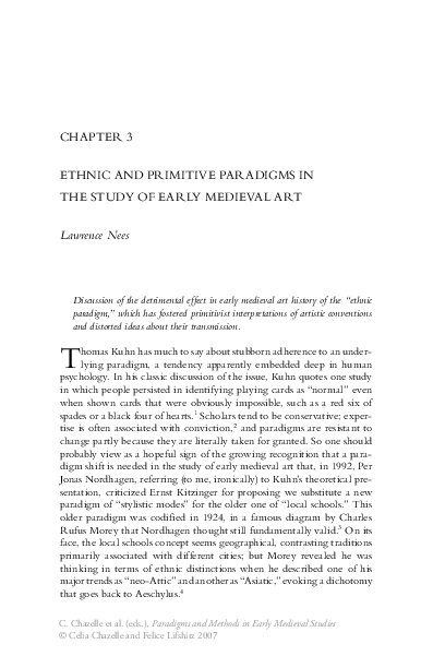 (PDF) Ethnic and Primitive Paradigms in the Study of Early Medieval Art
