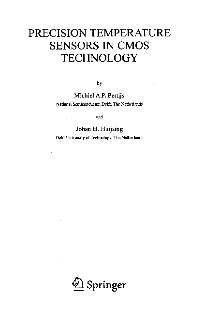 (PDF) Precision Temperature Sensors in Cmos Technology