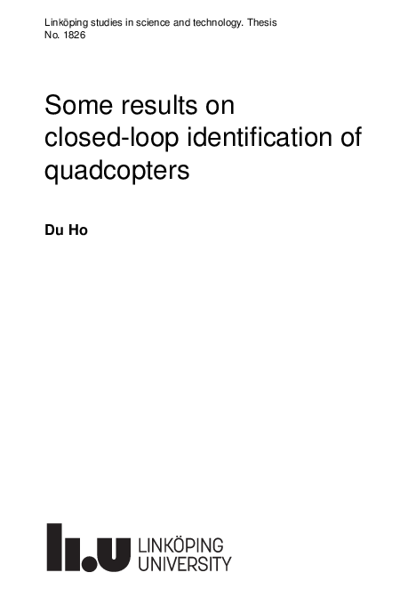 (PDF) Some results on closed-loop identification of quadcopters