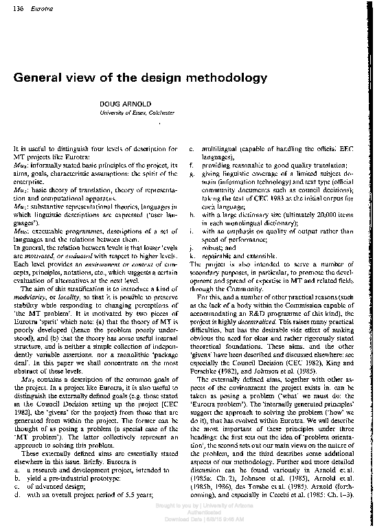 (PDF) General view of the design methodology