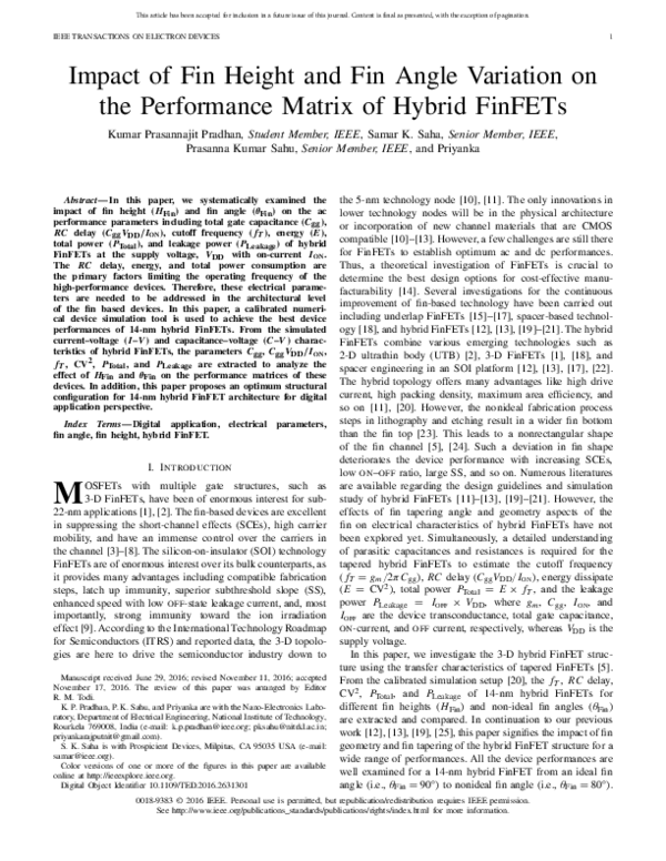 (PDF) Impact of Fin Height and Fin Angle Variation on the Performance ...
