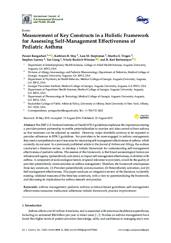 (PDF) Measurement of Key Constructs in a Holistic Framework for ...