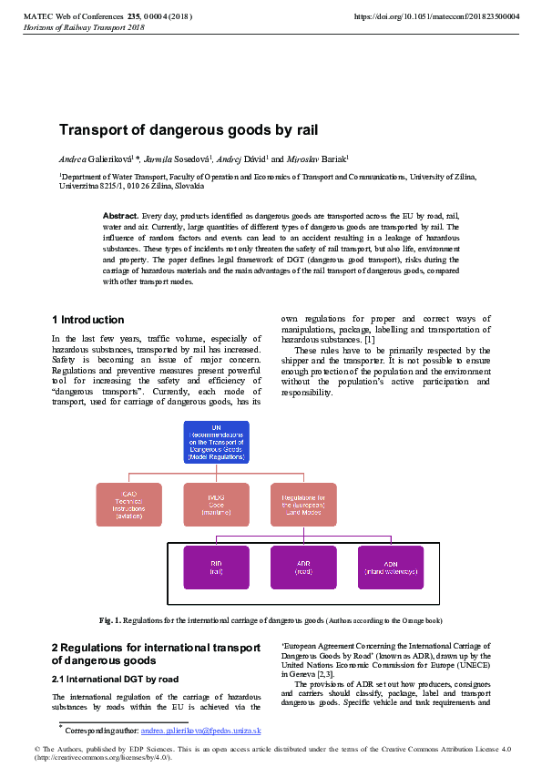Rail Safety And Dangerous Goods – GPTEI