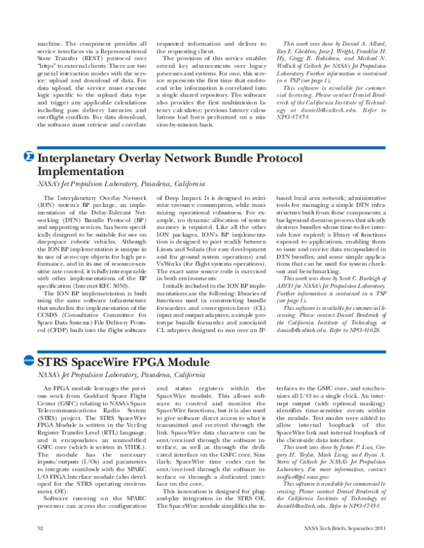 (PDF) STRS SpaceWire FPGA Module
