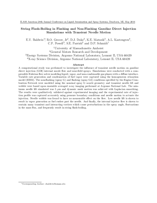 (PDF) String Flash-Boiling in Flashing and Non-Flashing Gasoline Direct ...