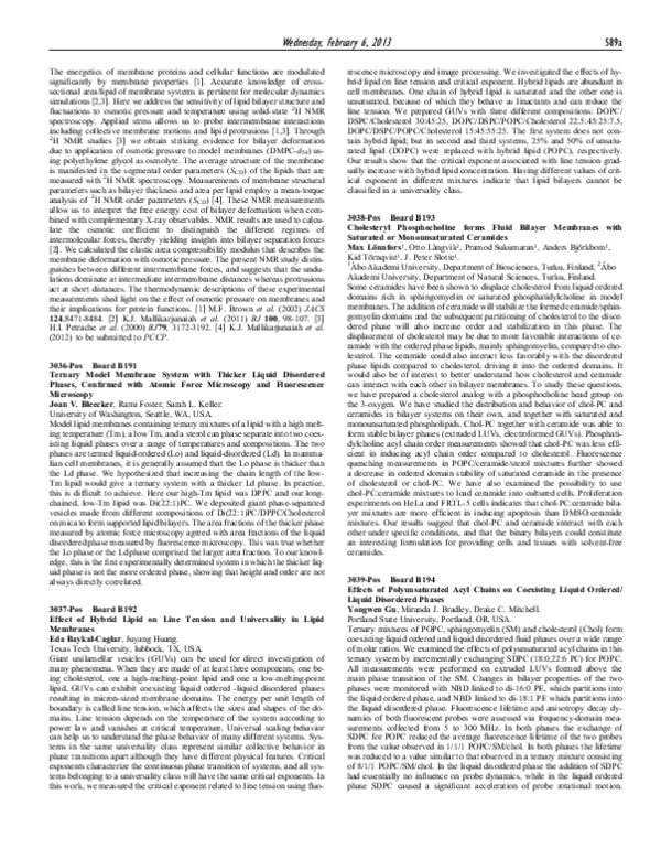 (PDF) Ternary Model Membrane System with Thicker Liquid Disordered ...