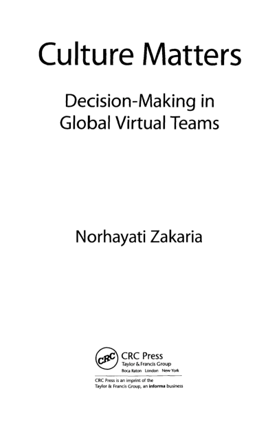 (PDF) Culture Matters