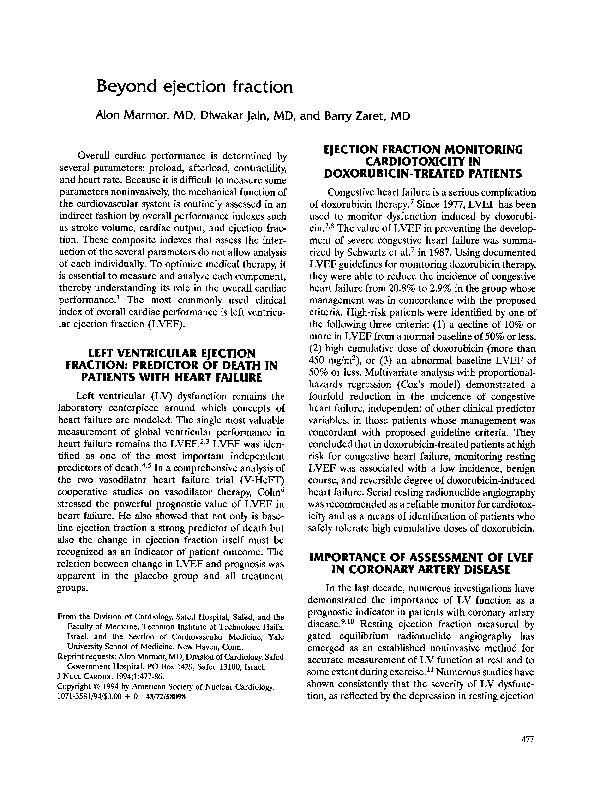(PDF) Beyond ejection fraction