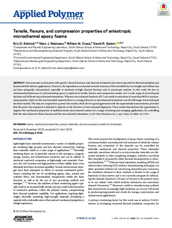 (PDF) Tensile, flexure, and compression properties of anisotropic ...