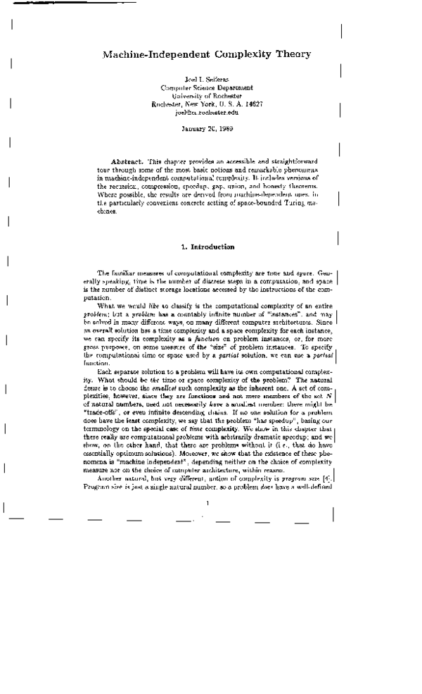 (PDF) Machine-Independent Complexity Theory