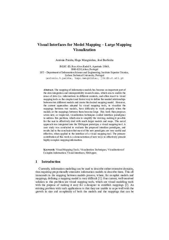(PDF) Enhanced Visual Techniques for Model Mapping