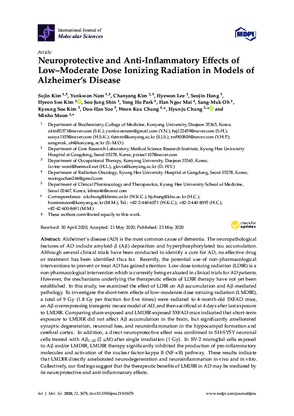 (PDF) Neuroprotective and Anti-Inflammatory Effects of Low–Moderate ...