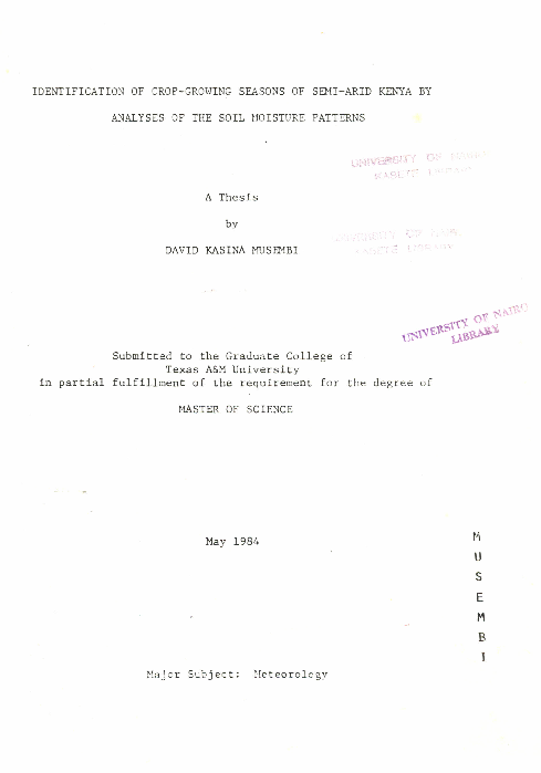 (PDF) Identification of crop-growing seasons of semi-arid Kenya by ...