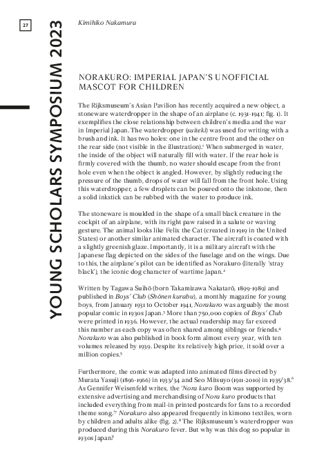 (PDF) Norakuro: Imperial Japan’s Unofficial Mascot for Children