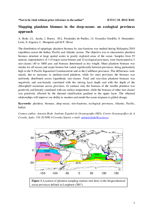 (PDF) Mapping plankton biomass in the deep-ocean: an ecological ...