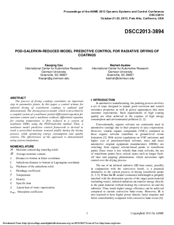 (PDF) POD-Galerkin-Reduced Model Predictive Control for Radiative ...