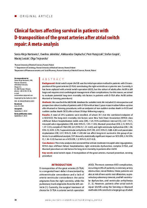 (PDF) Clinical factors affecting survival in patients with D ...