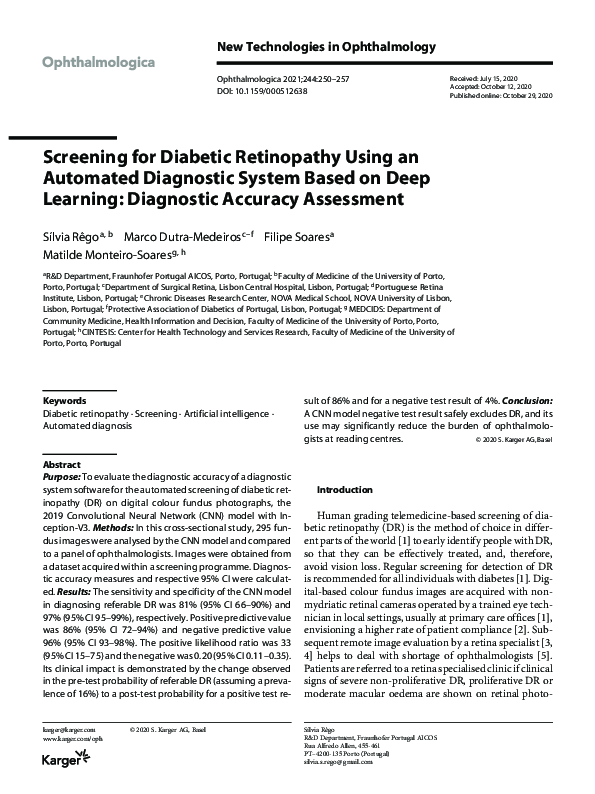 (PDF) Screening for Diabetic Retinopathy Using an Automated Diagnostic ...
