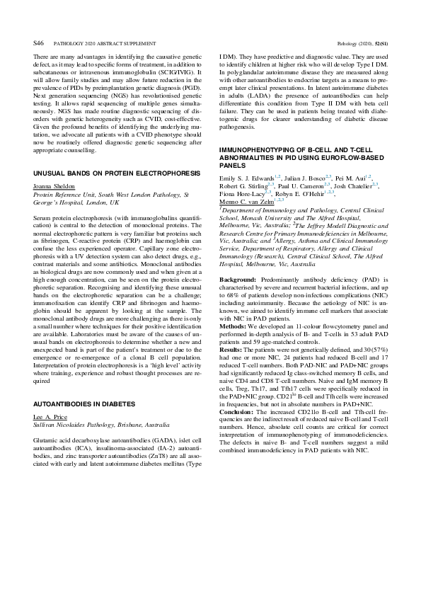 (PDF) Immunophenotyping of B-Cell AND T-CELL ABNORMALITIES IN PID USING ...