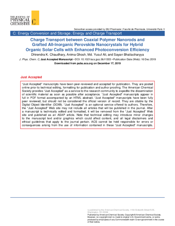(PDF) Charge Transport between Coaxial Polymer Nanorods and Grafted All ...
