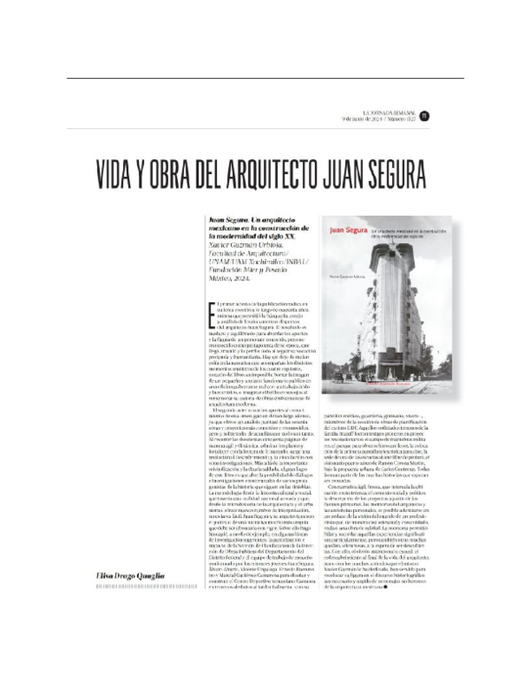 (PDF) Sobre Xavier Guzmán y Juan Segura