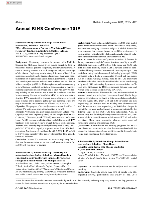 (PDF) Annual RIMS Conference 2019