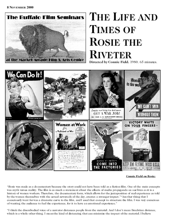 (PDF) The life and times of Rosie the Riveter